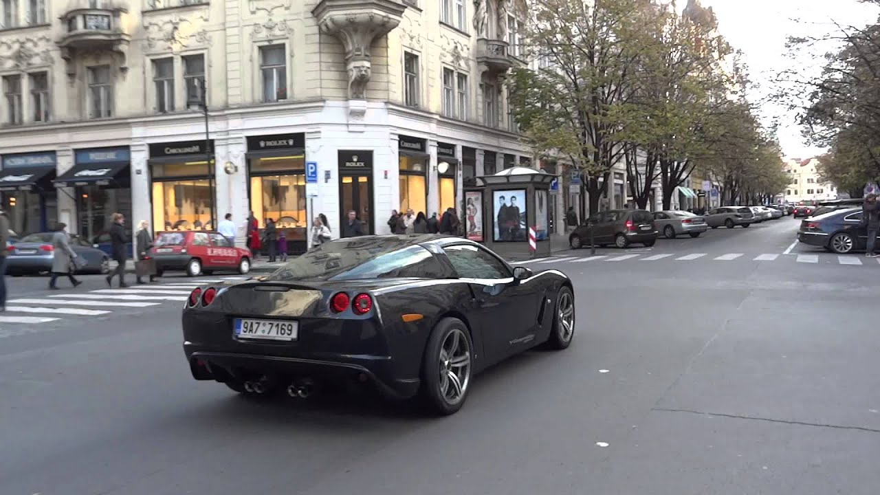Chevrolet Corvette C6 Geiger Black Edition in Prague - YouTube