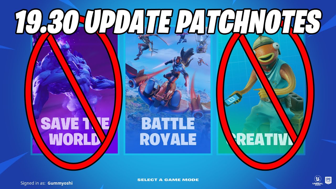 Fortnite is Officially REMOVING Save the World from Selection Screens ...