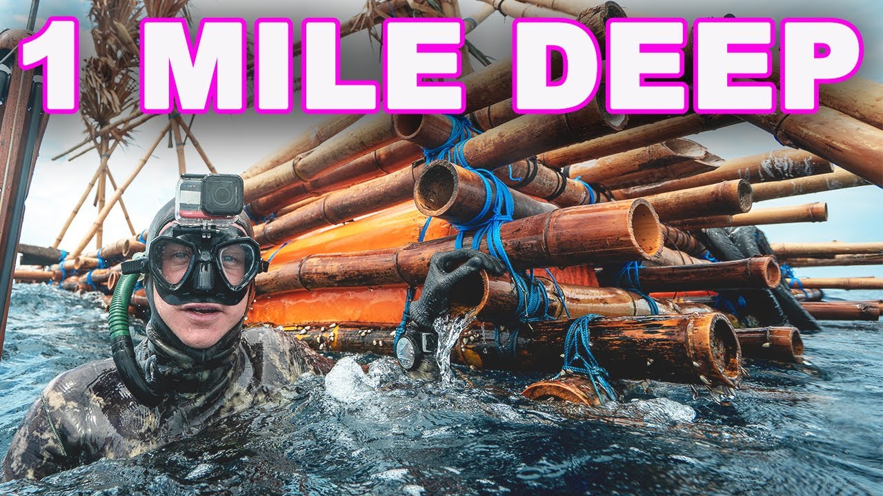 i built a bamboo raft & put it in the middle of the ocean (BALI) - YouTube