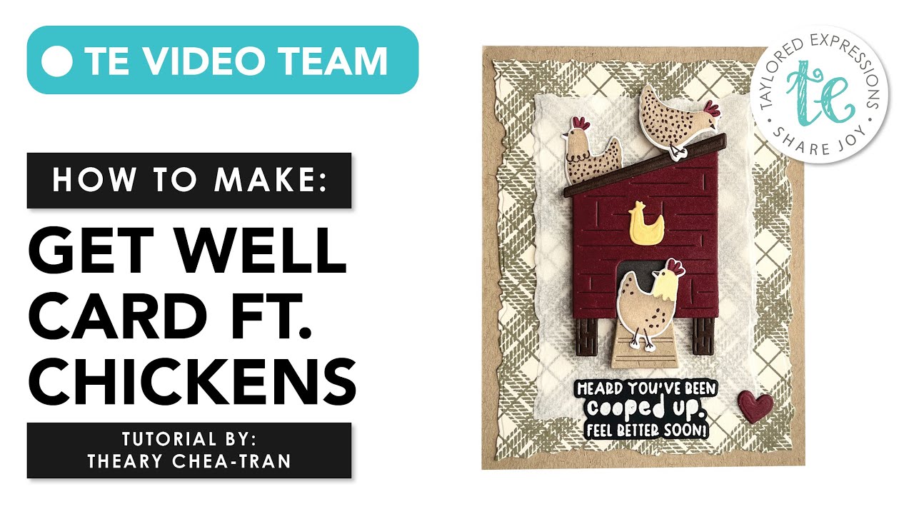 Get Well Soon Card | Spring Chickens Tutorial | @cloudycoraldesigns ...