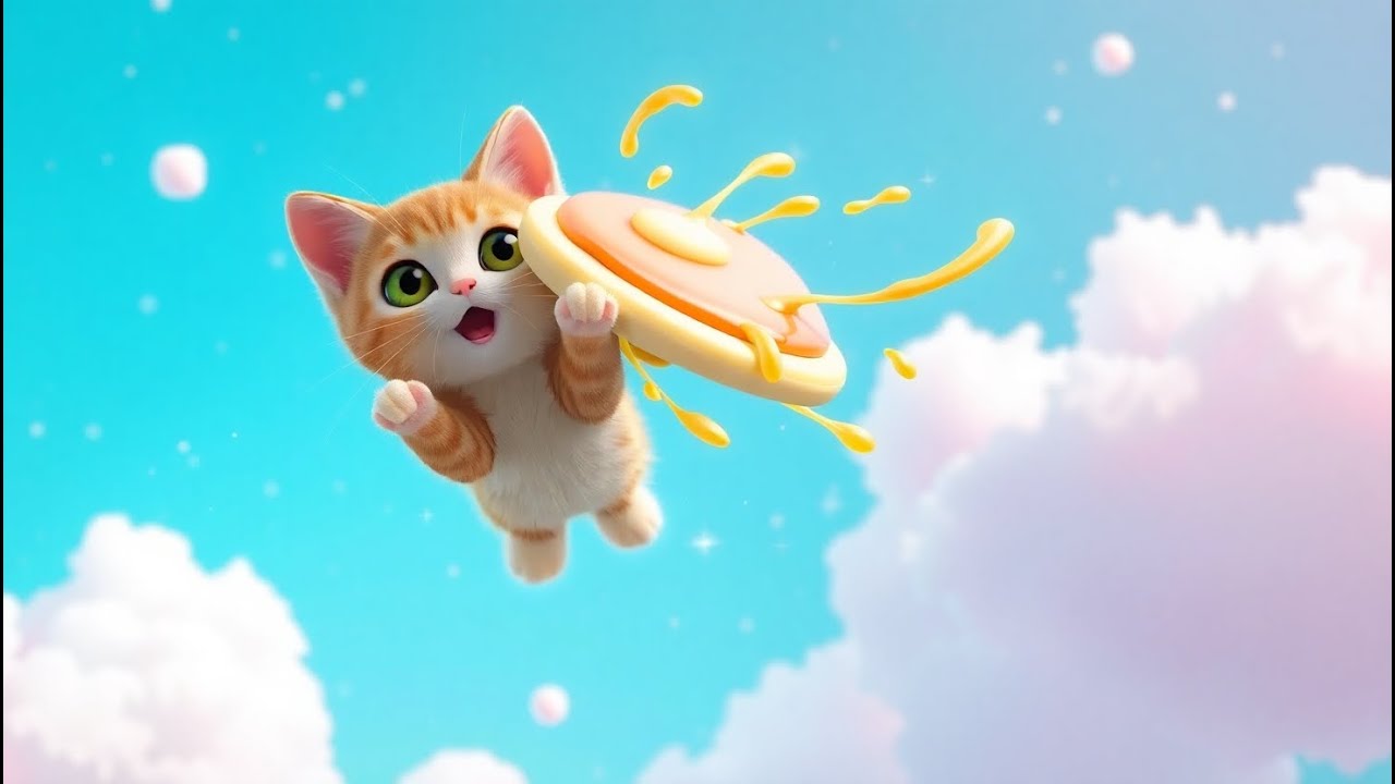 Super Kitty and the Flying Pancake Race | Fun Nursery Rhyme for Kids ...