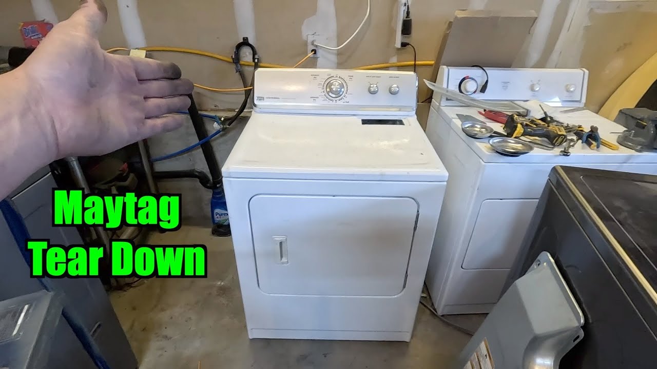 Maytag Centennial Electric Dryer Clean Out - YouTube