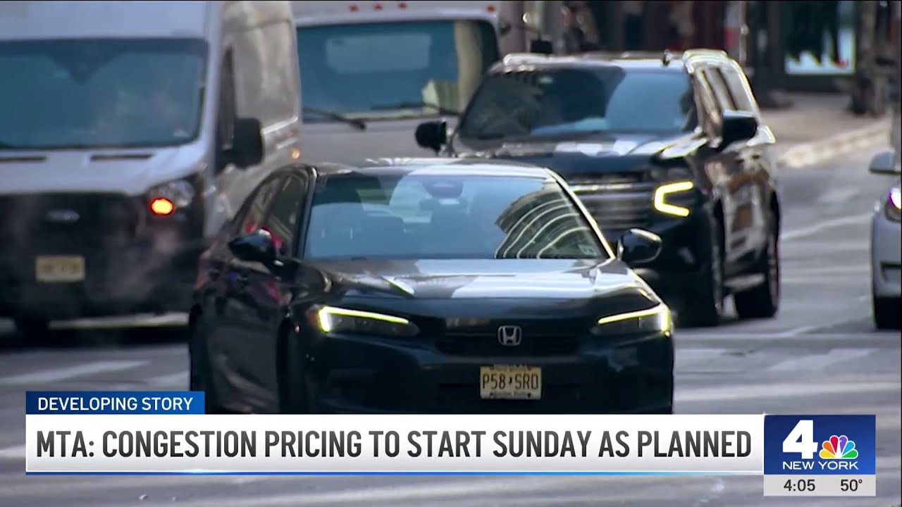 MTA: congestion pricing to start Sunday as planned | NBC New York - YouTube