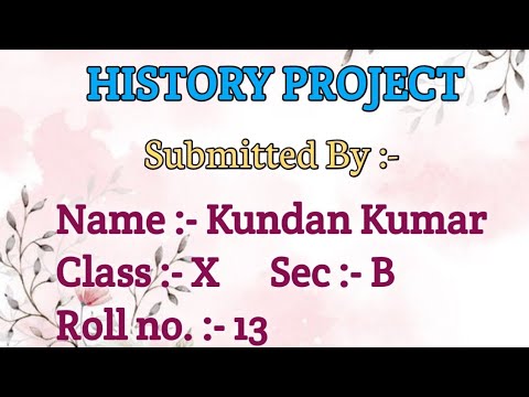 History Project For Class X ICSE - YouTube