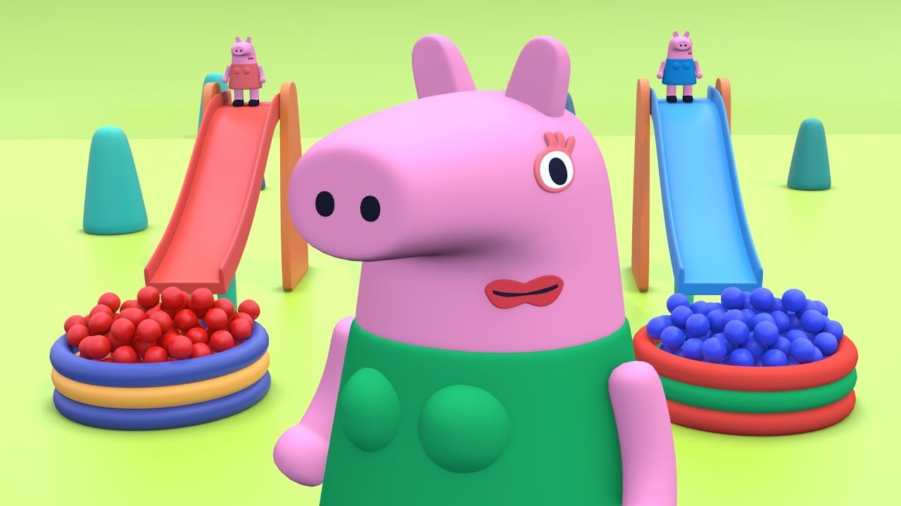 Peppa Pig Play Ball Pit of kids Toys / Magic Toy Box - YouTube
