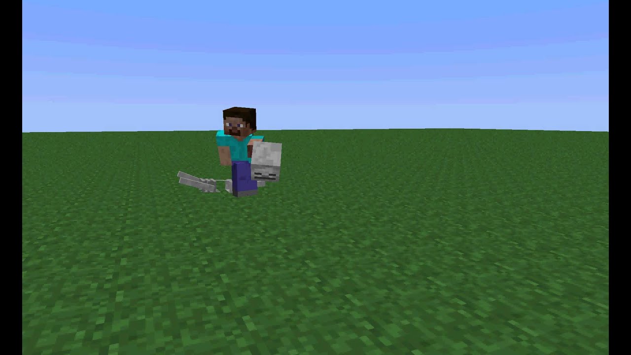 [MineCraft] Steve Vs The Skeleton (Round 2) - YouTube