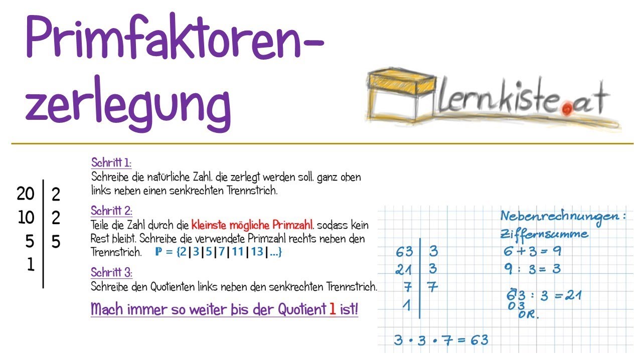 Primfaktorenzerlegung - YouTube