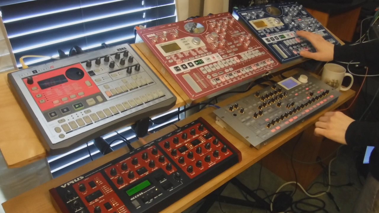 Techno studio jam Feb 2017 - YouTube