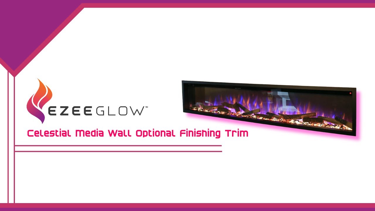 Ezee Glow Celestial Media Wall Finishing Trim - YouTube
