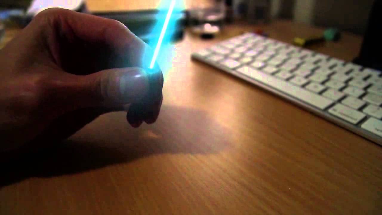 Mini Lightsaber that works! - YouTube