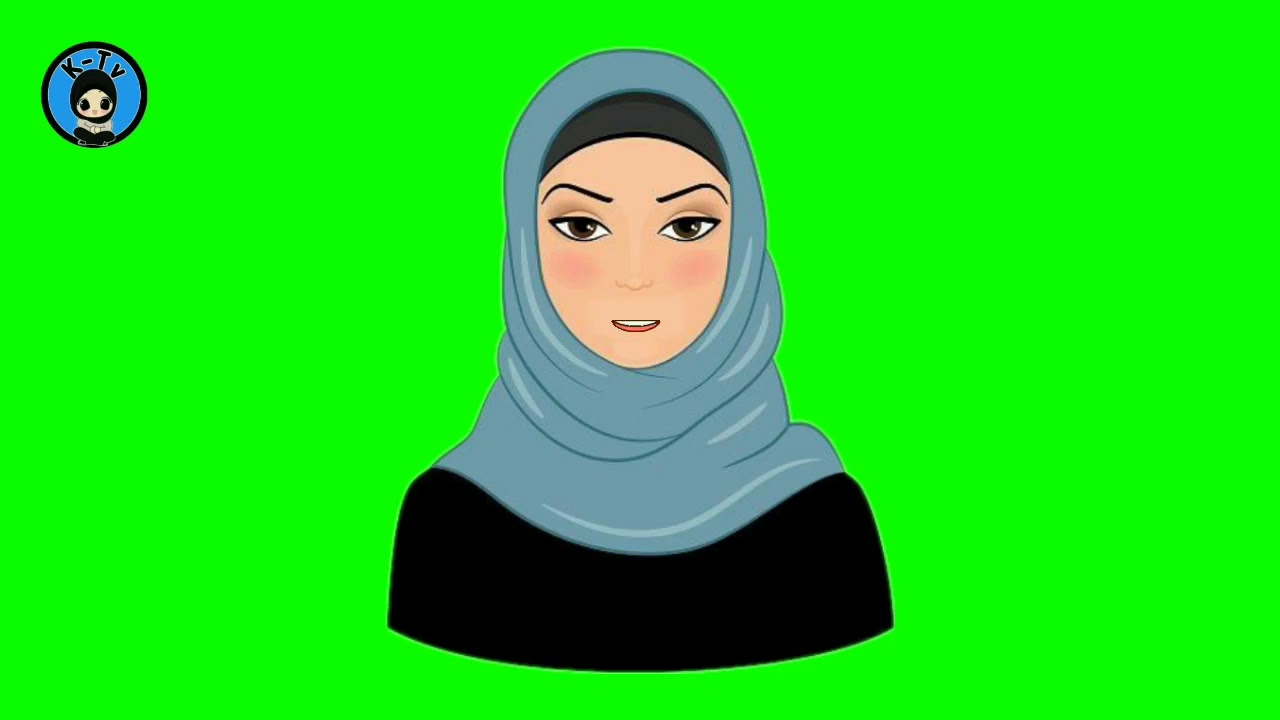 Green Screen Animasi Muslimah Berbicara Youtube