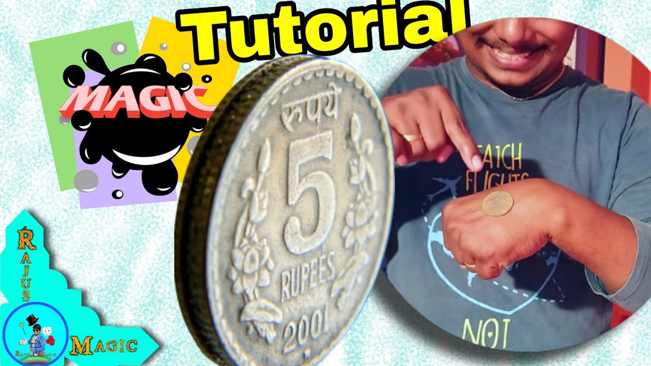 Magic tutorial - where is the coin magic by Rajus Magic - YouTube