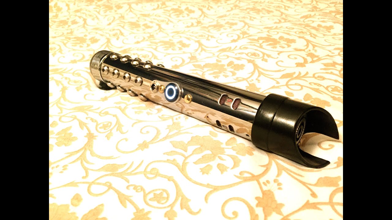 Custom Hasbro Vader Saber Conversion - YouTube