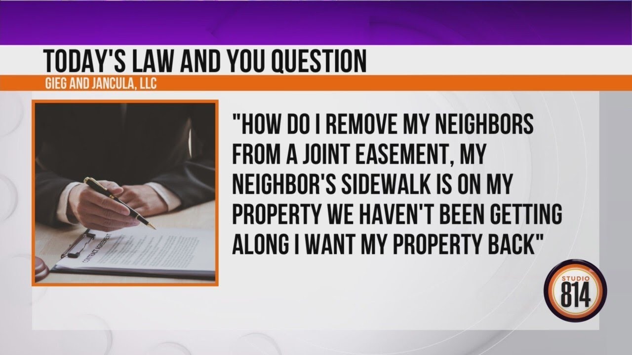 The Law & You: closing an easement on your property that your neighbors ...