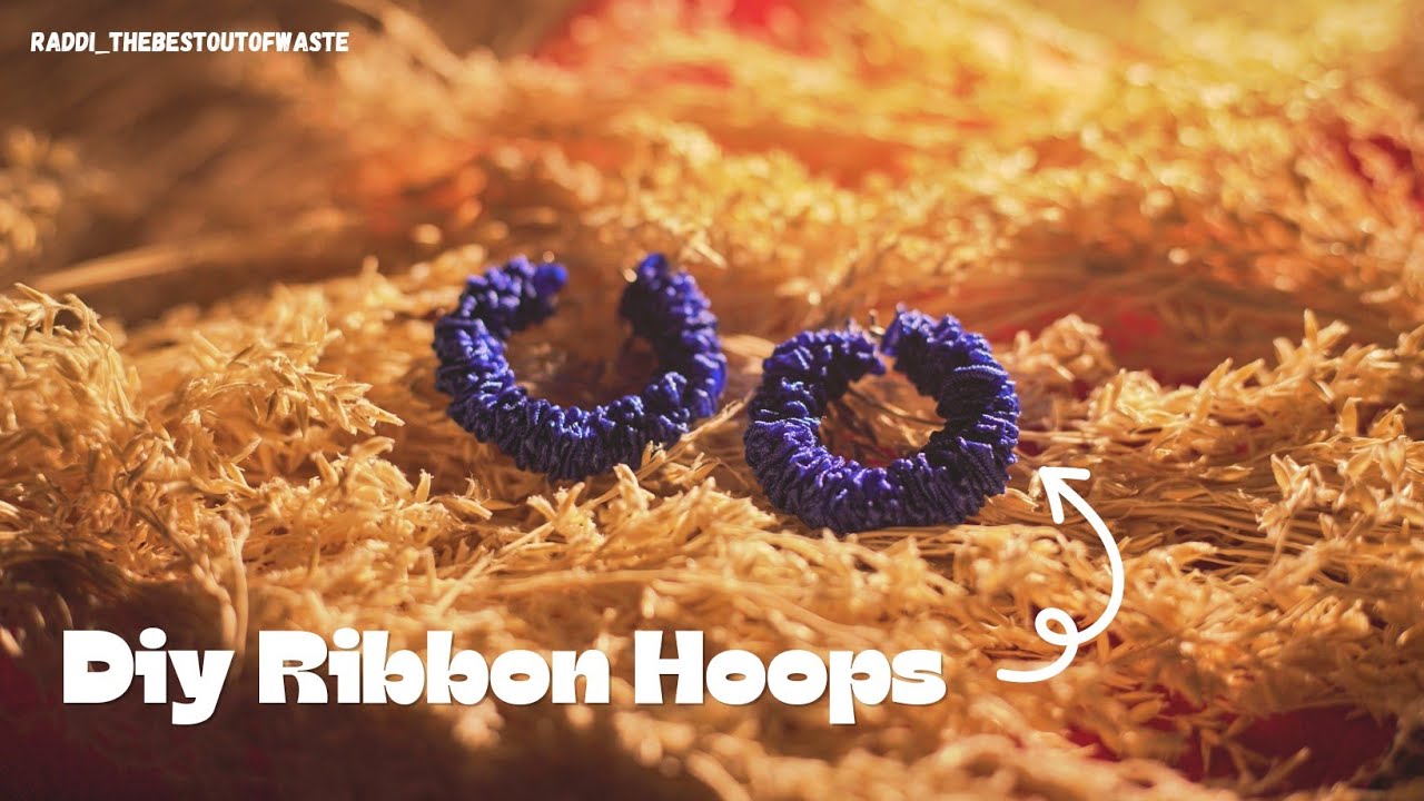 Ribbon Hoops Earring / Ribbon Craft Ideas / Hoops Craft Ideas ...
