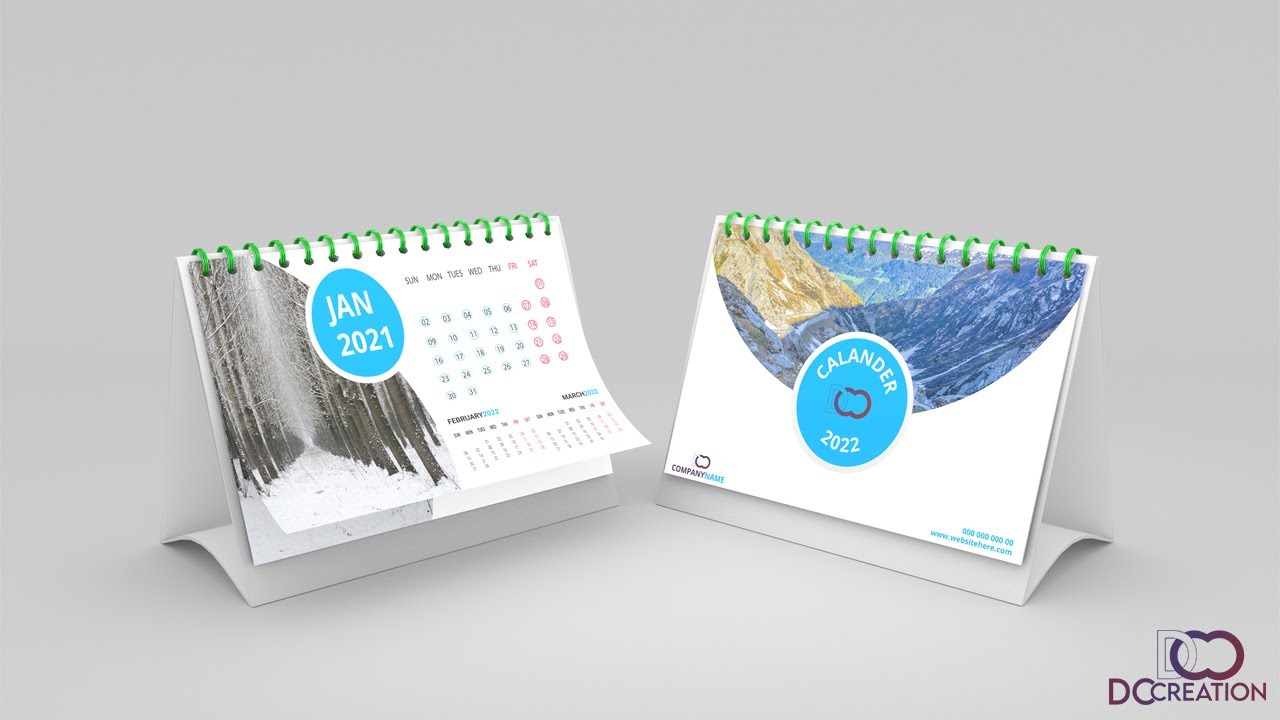 how to create a desk calendar using illustrator | Graphic Design -DC ...