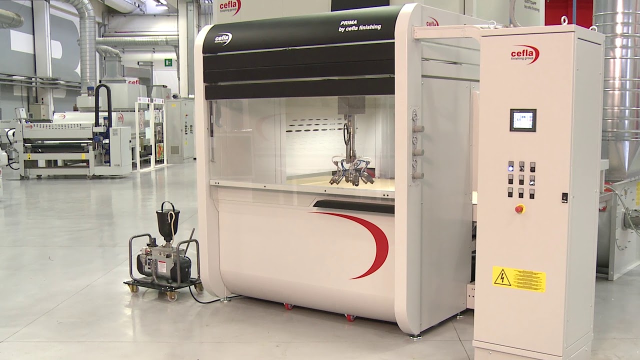 MPS Machines - Cefla PRIMA single arm reciprocating spray machine - YouTube