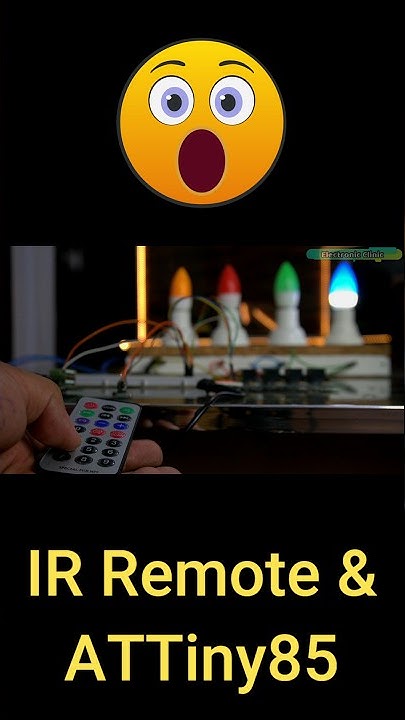 ATtiny85 and IR Remote #youtubeshorts #electronics - YouTube