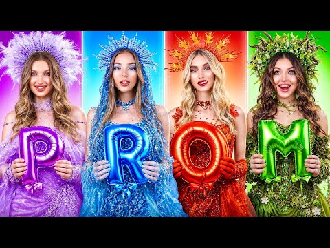 Ateş Kız, Su Kız, Hava Kız ve Toprak Kız! Dört Element Mezuniyet Balosuna Gidiyor