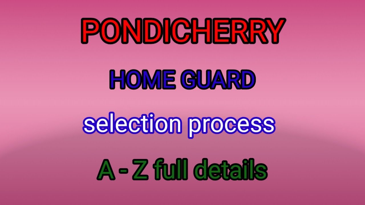 | home guard selection process a to z full details - YouTube