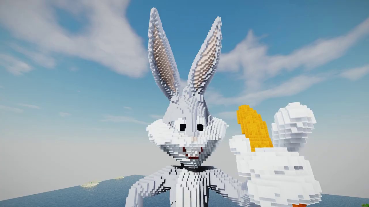 Minecraft Bugs Bunny Build Schematic - YouTube