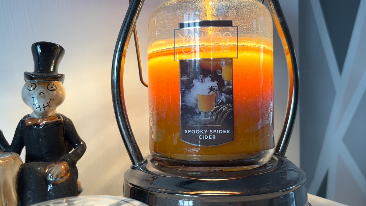 NEW Yankee Candle Review: Spooky Spider Cider - YouTube