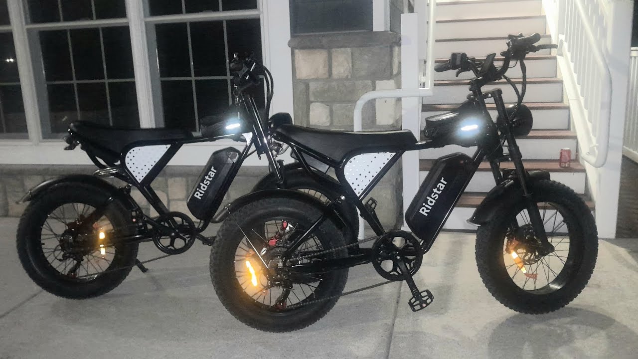 RIDSTAR Upgraded Q20 1500W☆48v20ah NIGHT RIDE/Speed Test 33to35mph ...