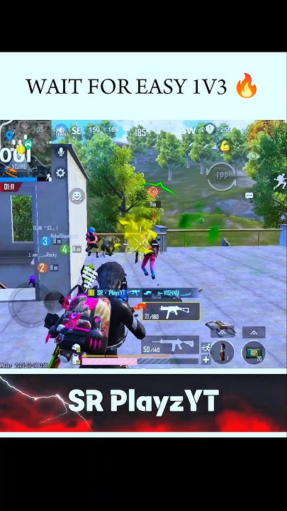 INSANE 1v3 Clutch Bgmi 🔥 #BGMI #1v3Clutch #Shorts #SRPlayzYT #BGMIIndia #BGMIShorts #iQOONeo9Pro ...