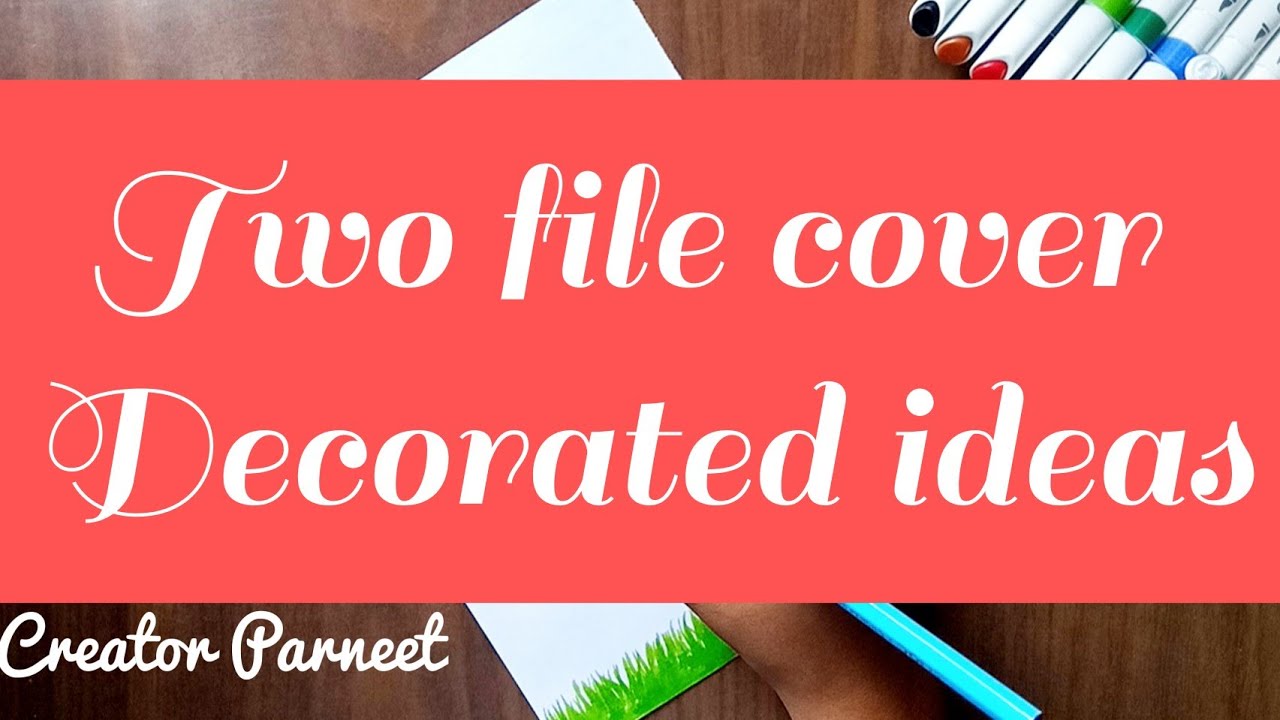 file decoration ideas/ front page decoration /how to decorate file ...