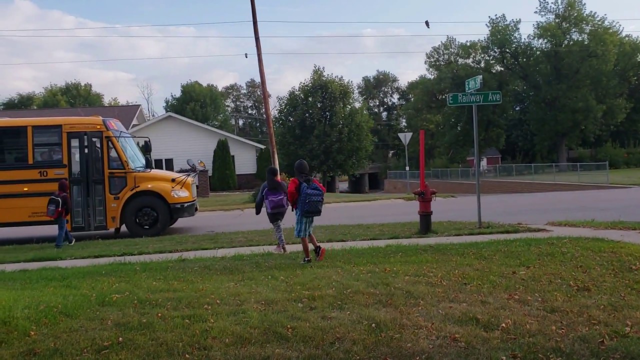 SCHOOL BUS PICK - UP - YouTube