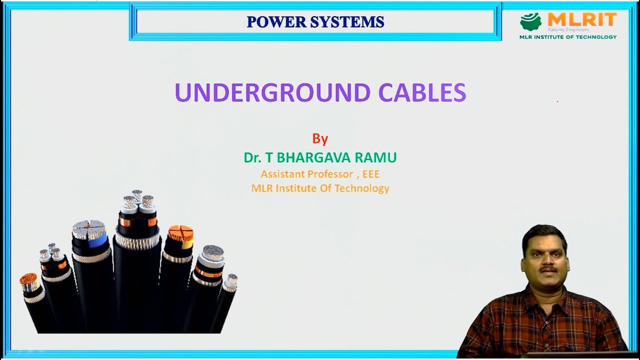 LEC03 | Power Systems | Underground Cables | Grading of cables By Dr. T ...