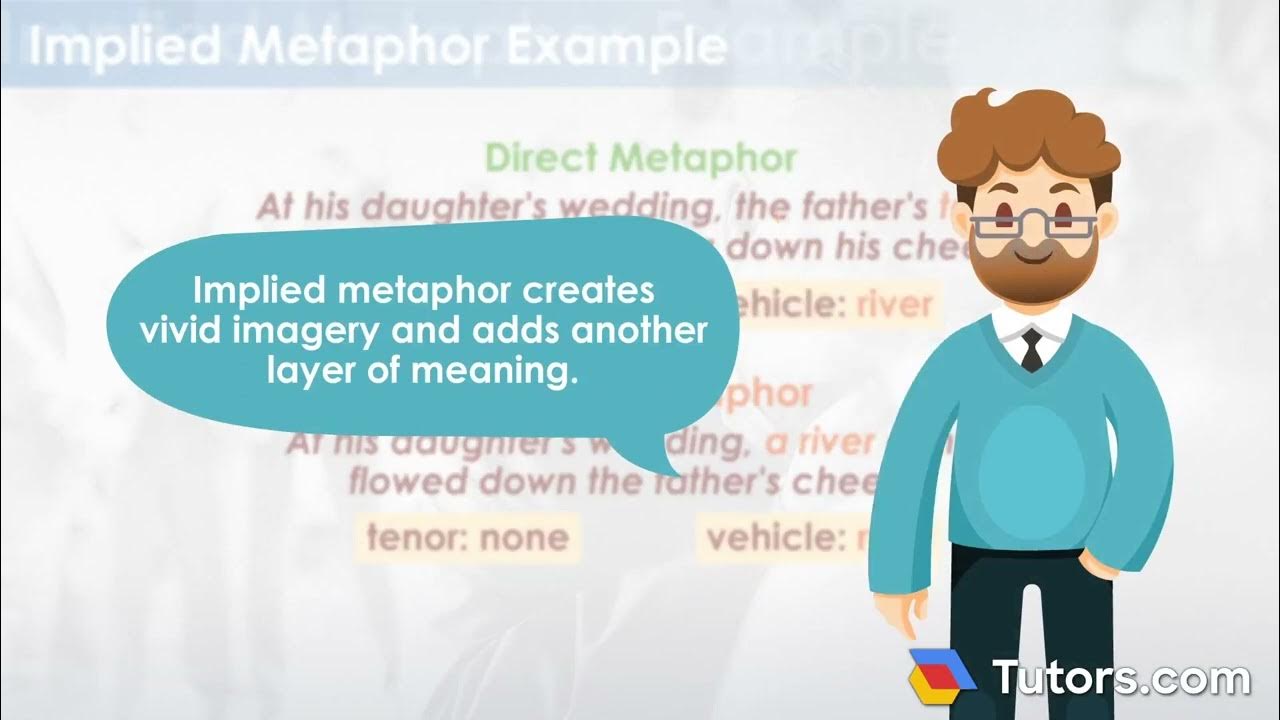 Implied Metaphor | Definition, Purpose, & Examples - YouTube