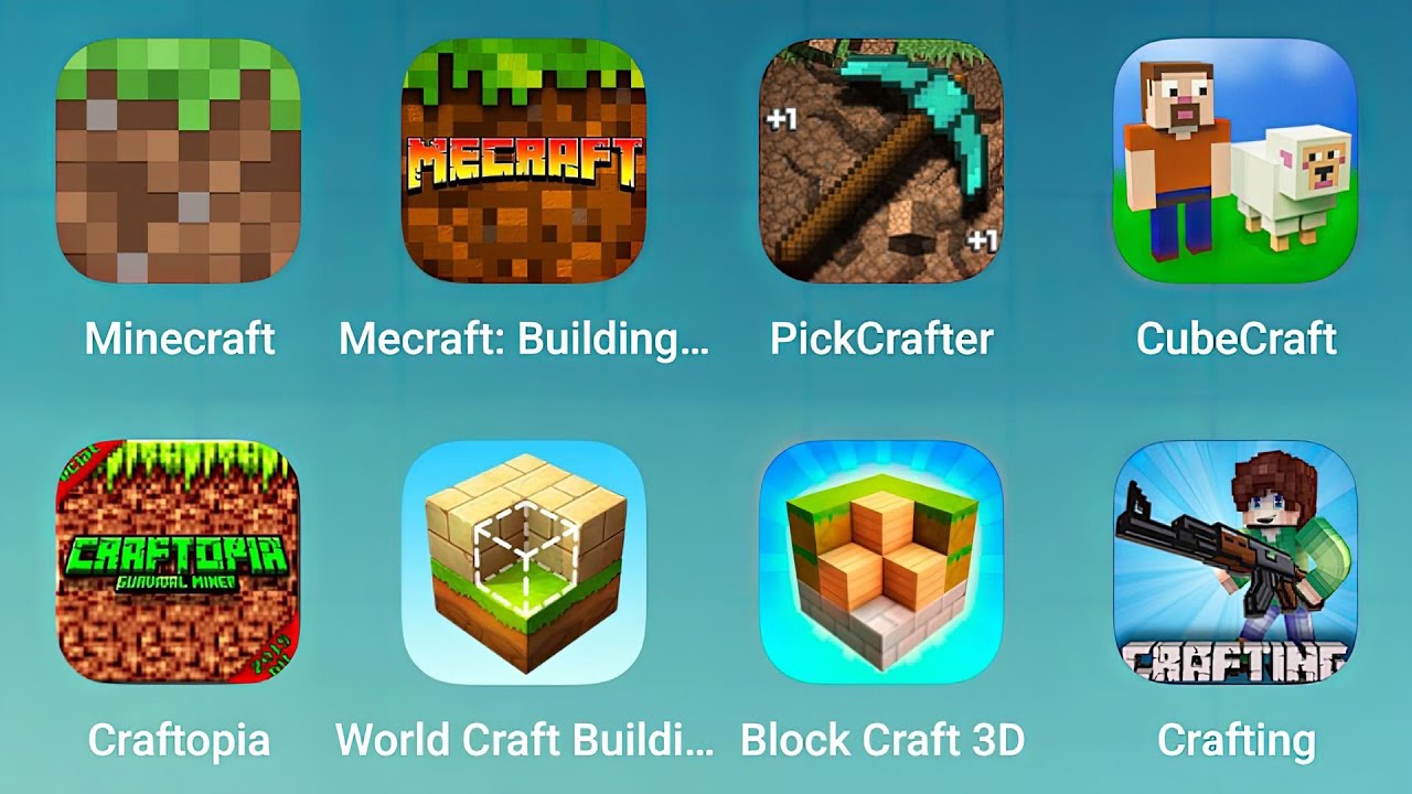 Minecraft, Mecraft Building, PickCrafter, CubeCraft, Craftopia, World ...