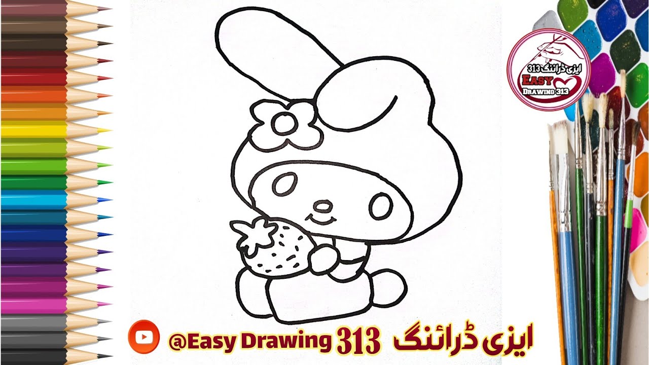 how to draw a cute cartoon character|cartoon characters drawings easy ...