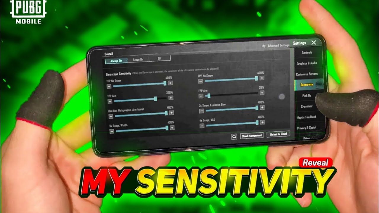 BGMI 3.6 UPDATE SENSITIVITY CODE | BGMI BEST SENSITIVITY SETTINGS ...