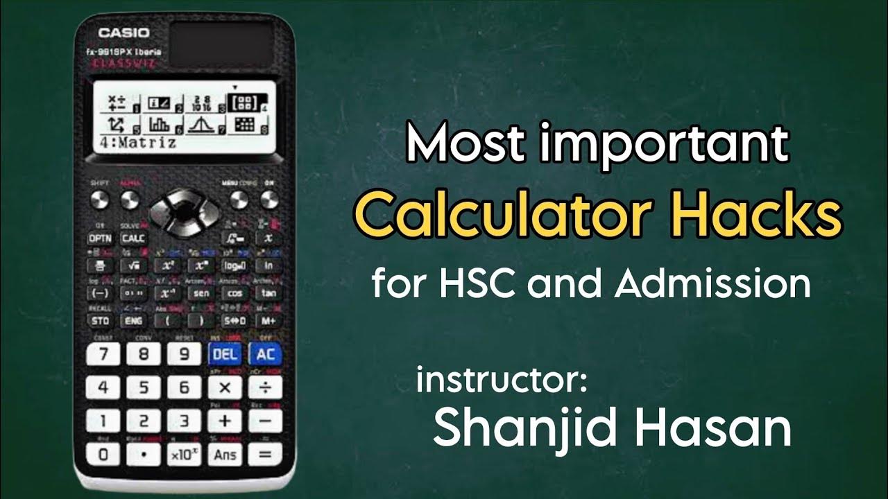 Important Calculator Hacks for HSC & Admission. IAS. - YouTube
