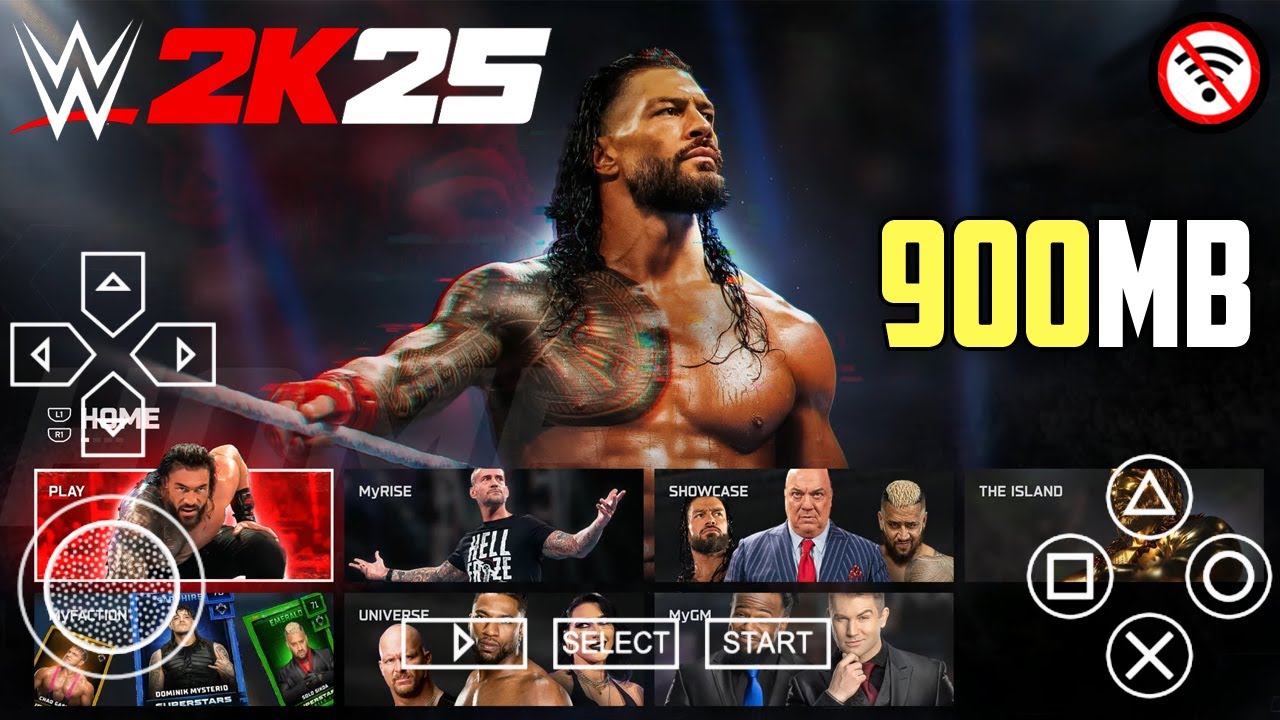 [NEW] WWE 2K25 PPSSPP ISO MOD ANDROID WITH PERMANENT MENU TEXTURE PACK ...