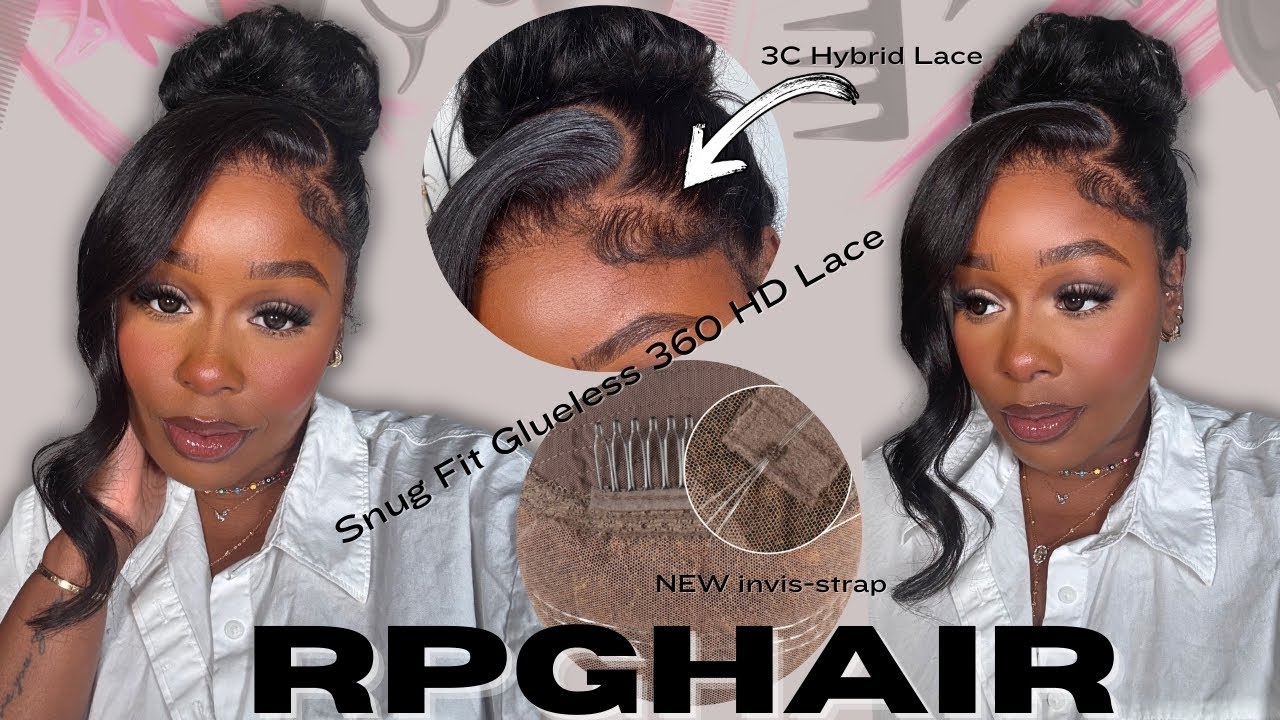 WOW! NEW 3C HYBRID HAIRLINE INVI-STRAP 360 HD WIG! THE PERFECT UPDO ...