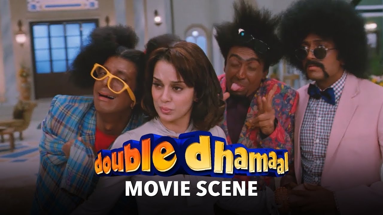 Kangana Ranaut Ne Milaya Tukya Aur Uske Bhaiyon Ko Sanjay Dutt Se | Double Dhamaal | Movie Scene ...