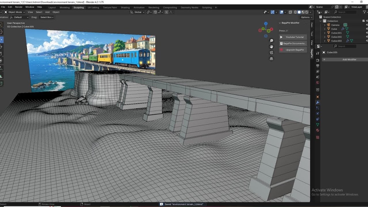 From Zero to Hero | How To Model 3D Environment in Blender - YouTube