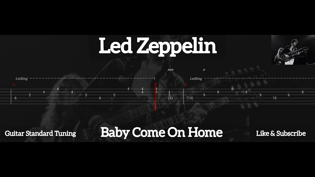Led Zeppelin - Baby Come On Home ( Tab Guitar ) - YouTube