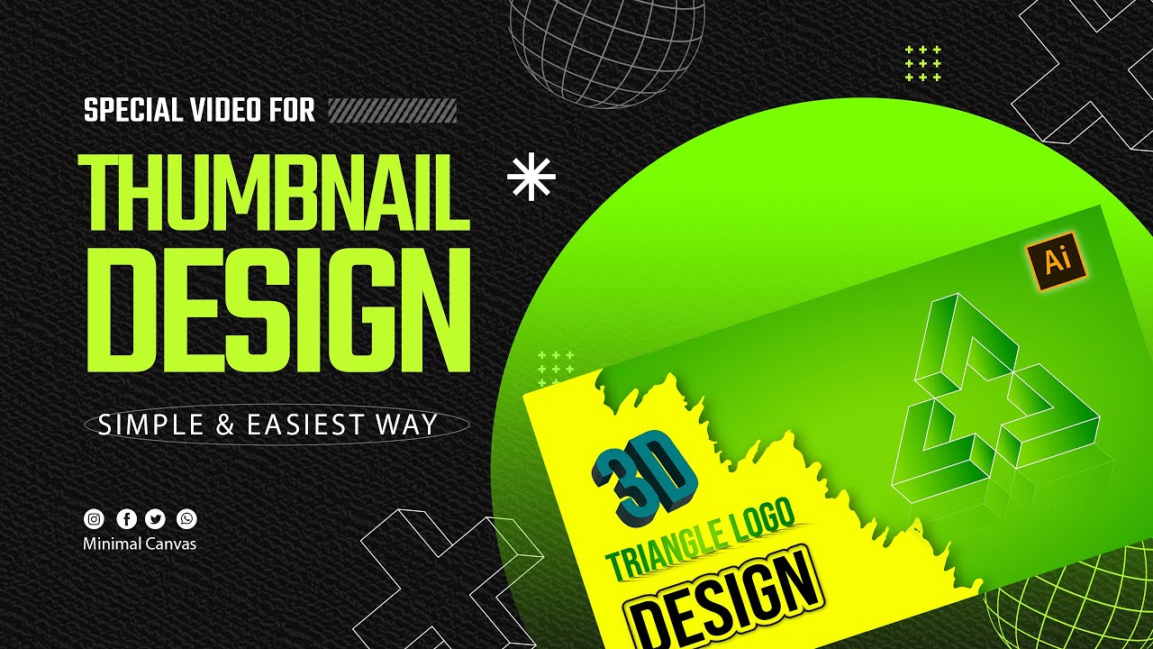 How to Make a Thumbnail for Youtube Videos in Illustrator | Tutorial ...
