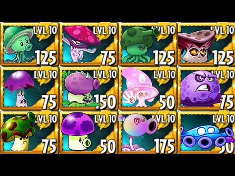 PvZ 2 All SHROOM Plants Attack All Final Boss Fight! - Plants vs ...