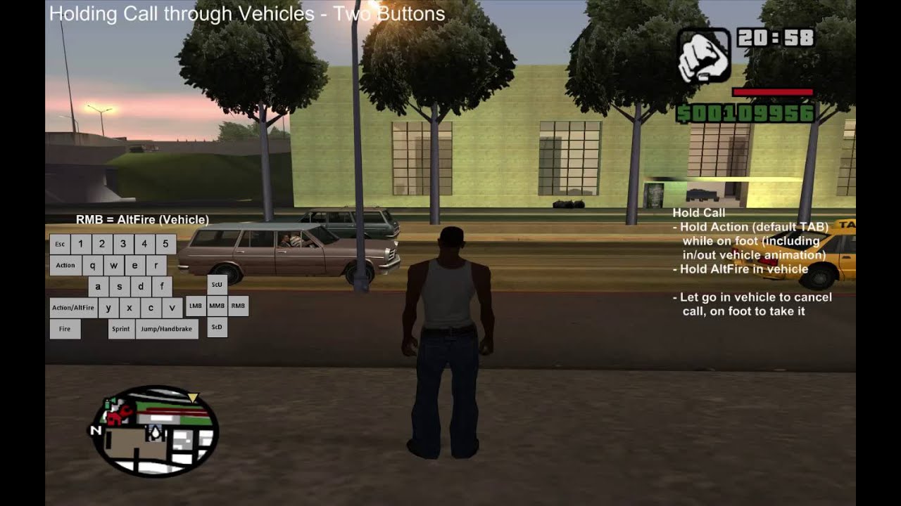 GTA:SA Hold Call in Vehicle - YouTube