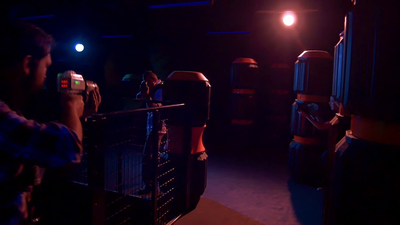 Cosmic Battle Laser Tag at iPlay America - YouTube