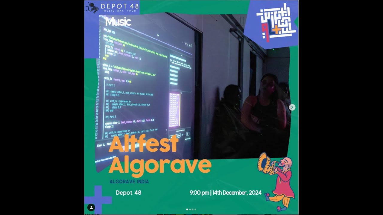 WIP AltFest Algorave: Delhi Edition - YouTube