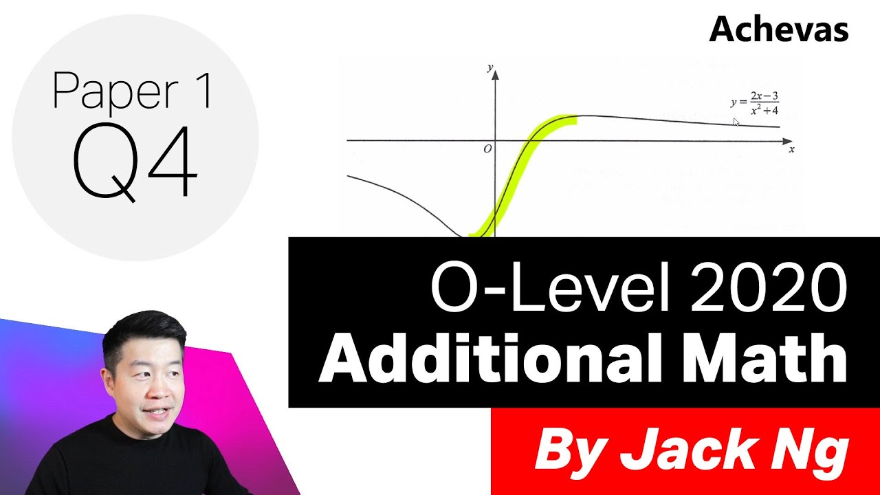 O-Level A Math 2020 Paper 1 (4047) Q4 | Differentiation - YouTube