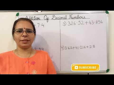 Addition of Decimal || How to add Decimal numbers || Planet Maths - YouTube