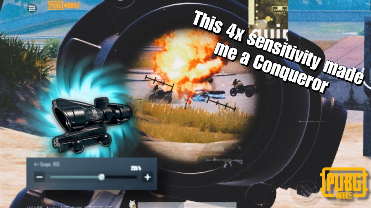 No recoil sensitivity for 4x scope! | 4x scope best sensitivity | Pubg ...