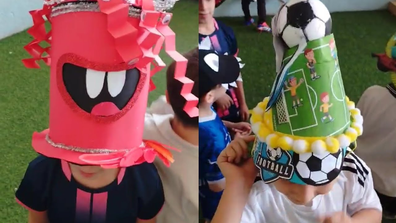 Students enjoy this Crazy Hat Day - YouTube